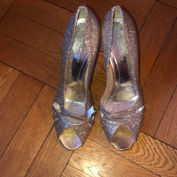 Studio Pollini | Shoes | Studio Pollini Gold Glitter Stiletto Pumps ...